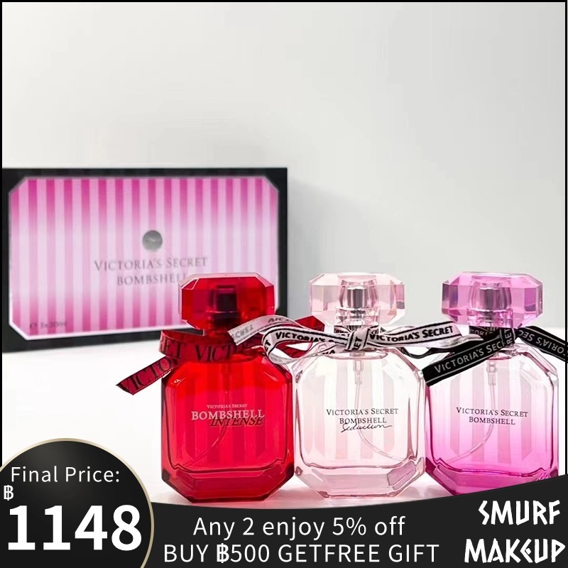 แบรนด์แท้100% Victoria's Secret Bombshell/Bombshell Intense/Bombshell Seduction EDP 30ml 3pcs ...