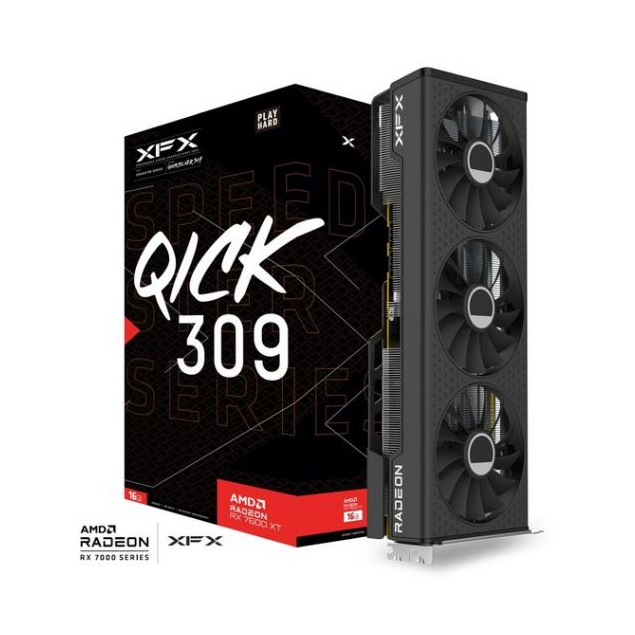 XFX SPEEDSTER QICK 309 AMD Radeon RX 7600 XT (RX-76TQICKBP) | Shopee ...
