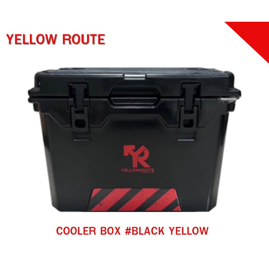YELLOW ROUTE COOLER BOX 25L - BLACK/RED | Shopee Thailand