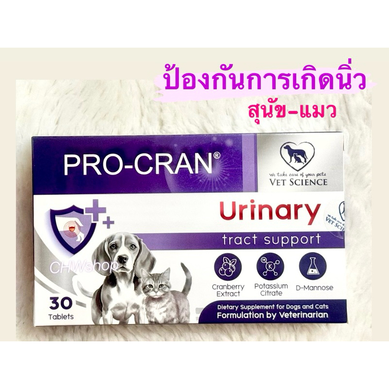 Pro-Cran (แพ็คเกจใหม่) บรรจุ30เม็ด/กล่อง วิตามินป้องกันการเกิดนิ่ว ลด ...