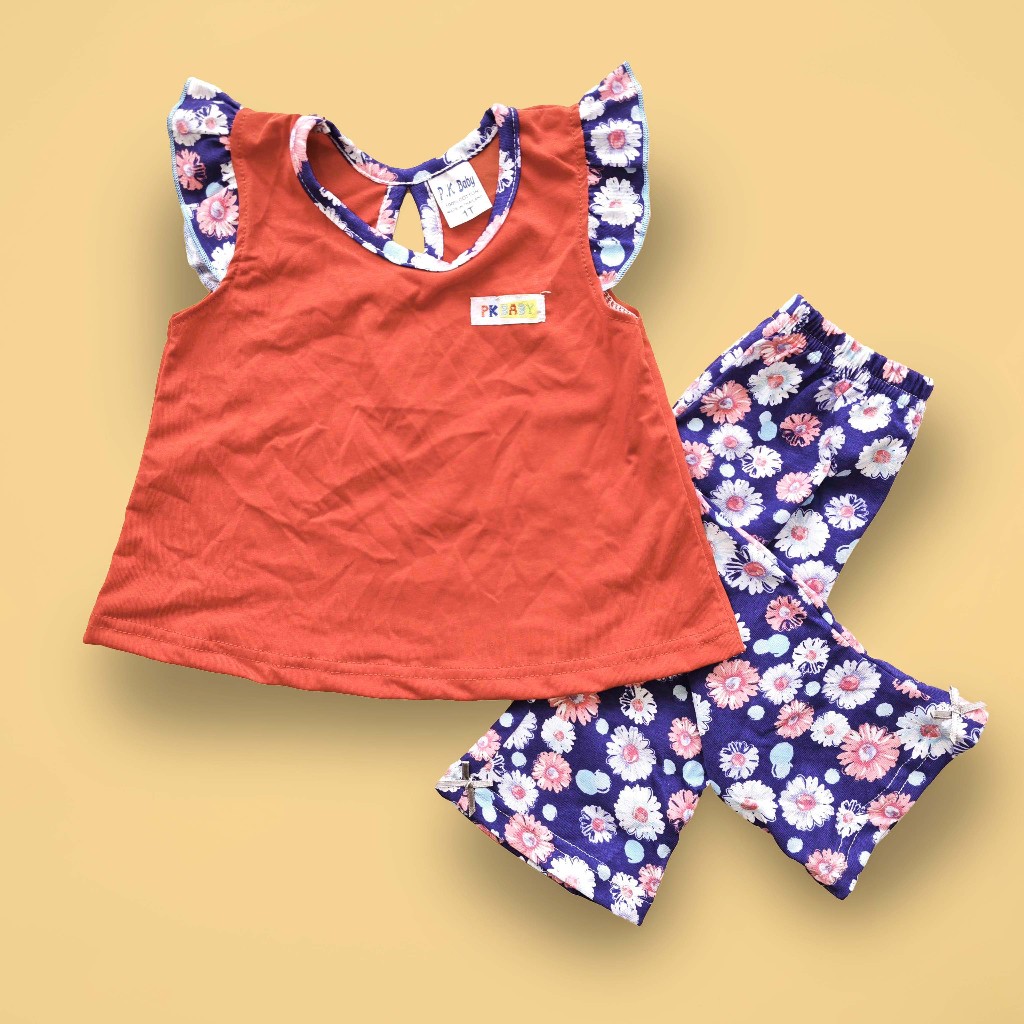 ชุดเด็กผู้หญิง มี2ไซส์ ไซส์ 1T (6 เดือน-1ปี /4-10Kg.) 2T(1-2ปี/9-13 Kg.) | Shopee Thailand