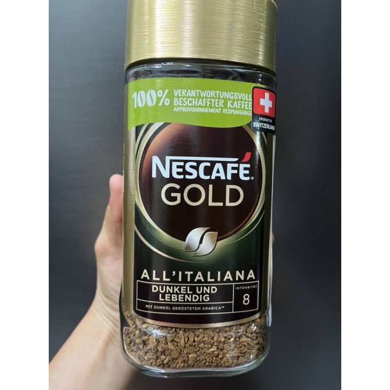 กาแฟ Nescafé Gold ALL'ITALIANA DUNKEL UND LEBENDIG ขนาด200กรัม | Shopee ...