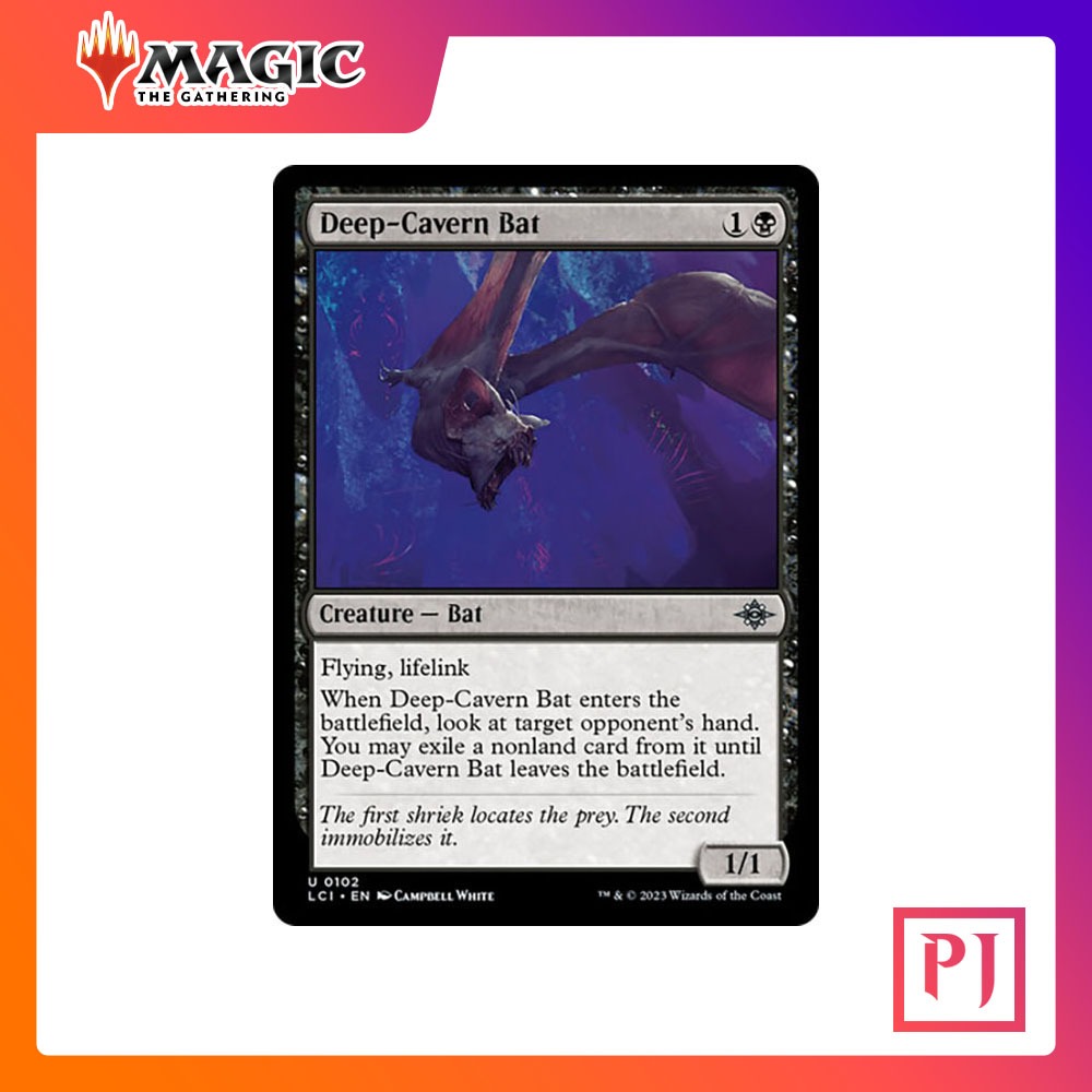 [MTG] Deep-Cavern Bat [LCI] [BLACK] [UNCOM] [NORMAL] [ENG] (การ์ดเมจิค ...
