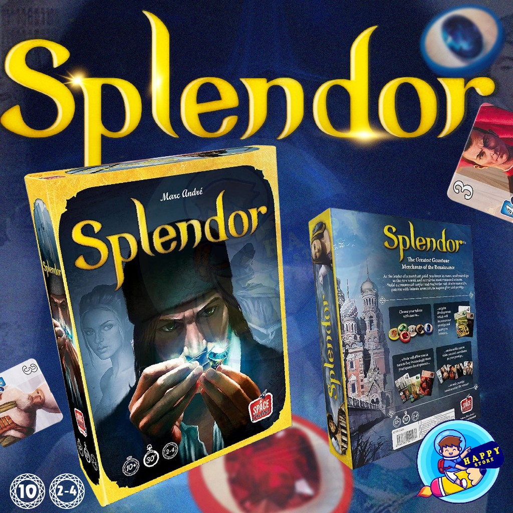 Splendor Board game เหรียญพลาสติก (ภาษาอังกฤษ) - บอร์ดเกม เกมค้าเพชร ...