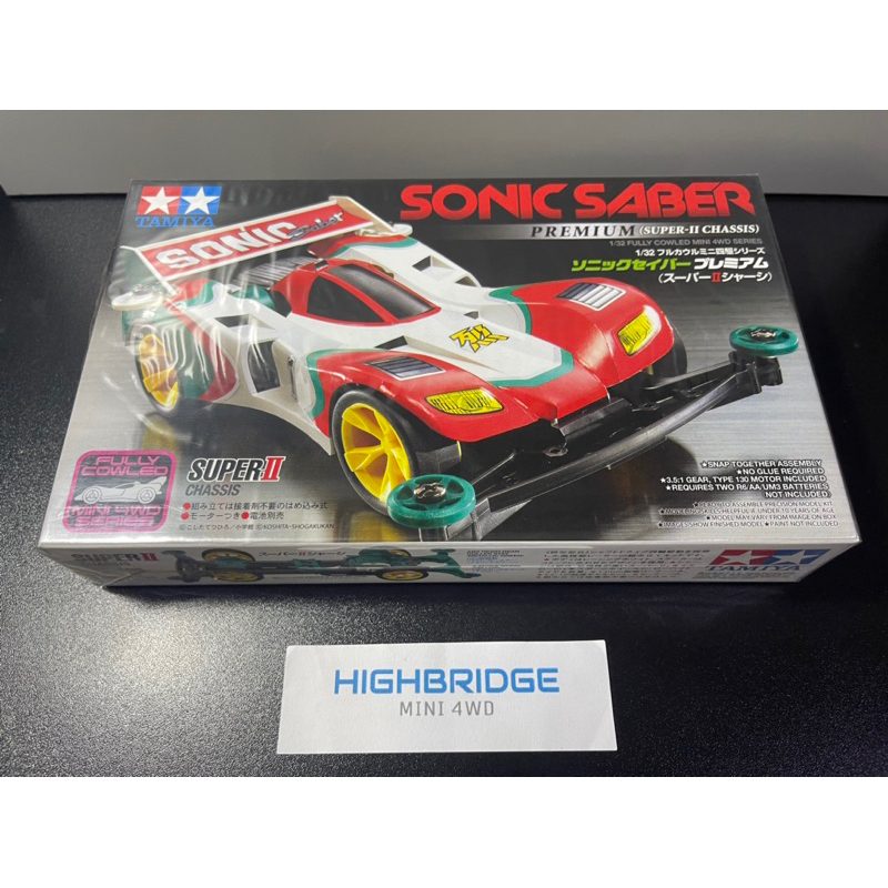 Tamiya 19432 Mini 4WD Sonic Saber Premium (Super-II Chassis) | Shopee ...