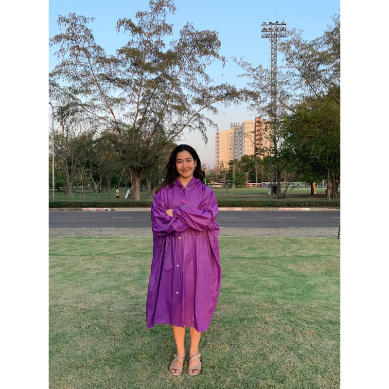 RCA05 เสื้อกันฝนผู้ใหญ่ รอบอก 70 นิ้ว ข้อมือยางยืดมีช่องดูนาฬิกา | Shopee Thailand