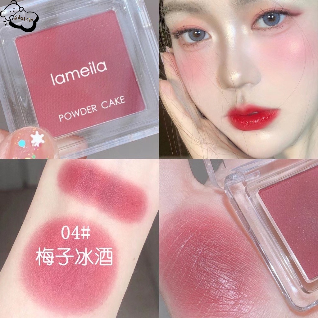 LAMEILA บลัชออน เนื้อแมท โทนสีสวย เนื้อละเอียด สีชัดบางเบา กันน้ำ ติดทน บลัชออนโทนส้ม ชมพูพีช ...