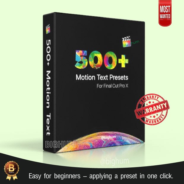 500+ VideoHive Text Presets Library for FCPX Final Cut Pro software mac ...