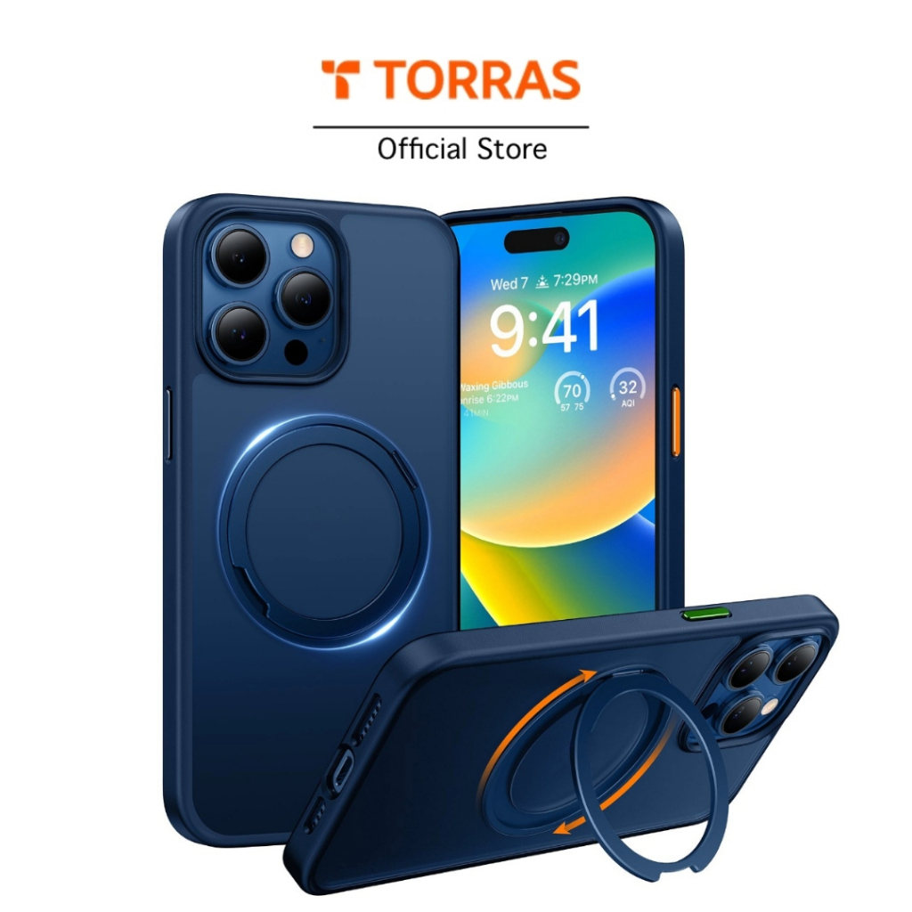 เคสมือถือ Torras UPRO Ostand Pro - Black,Clear,Grey IP 15 Pro/ 15 Pro Max | Shopee Thailand