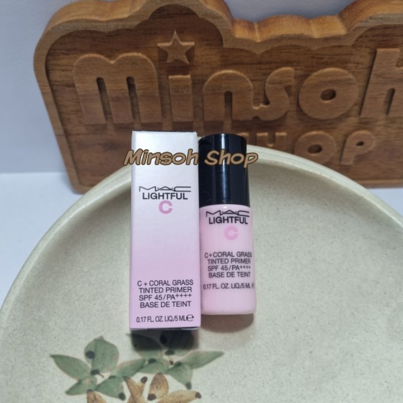 MAC Lightful C+ Coral Grass Tinted Primer SPF45/PA++++ 5ml. | Shopee ...