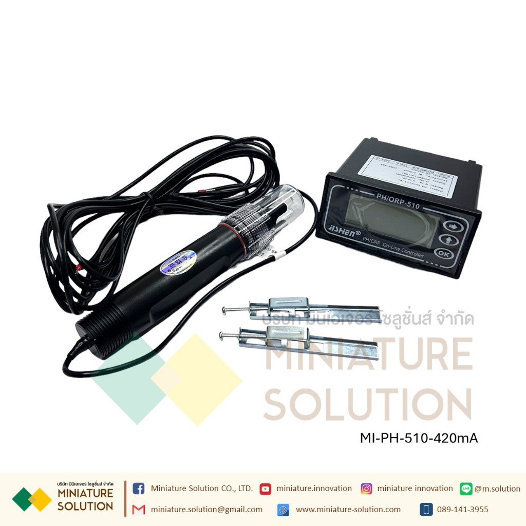 PH Controller รุ่น PH/ORP-510 PH-510 ยี่ห้อ JISHEN PH Meter PH510 controller + 5m electrode ...