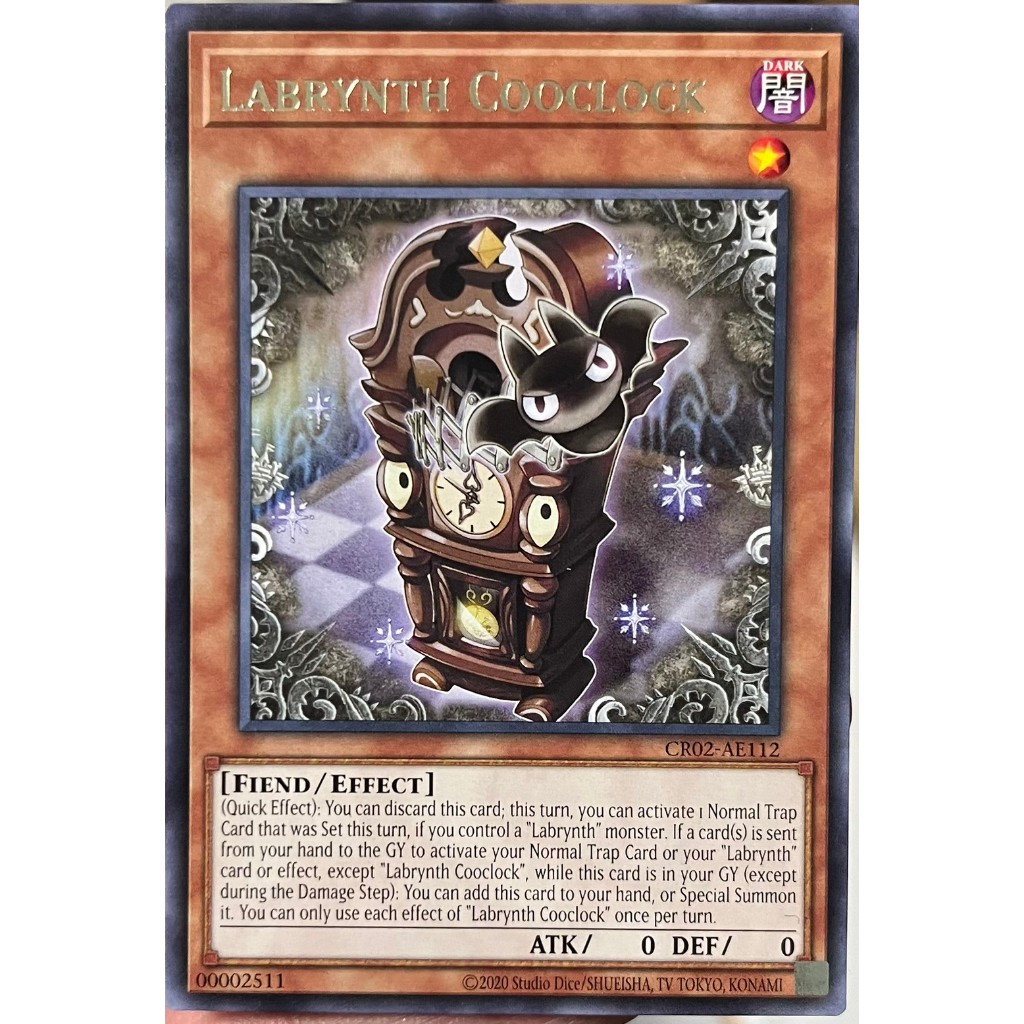 Yugioh Asia-Eng [CR02-AE112] Labrynth Cooclock (Rare) การ์ดยูกิแท้ถูก ...