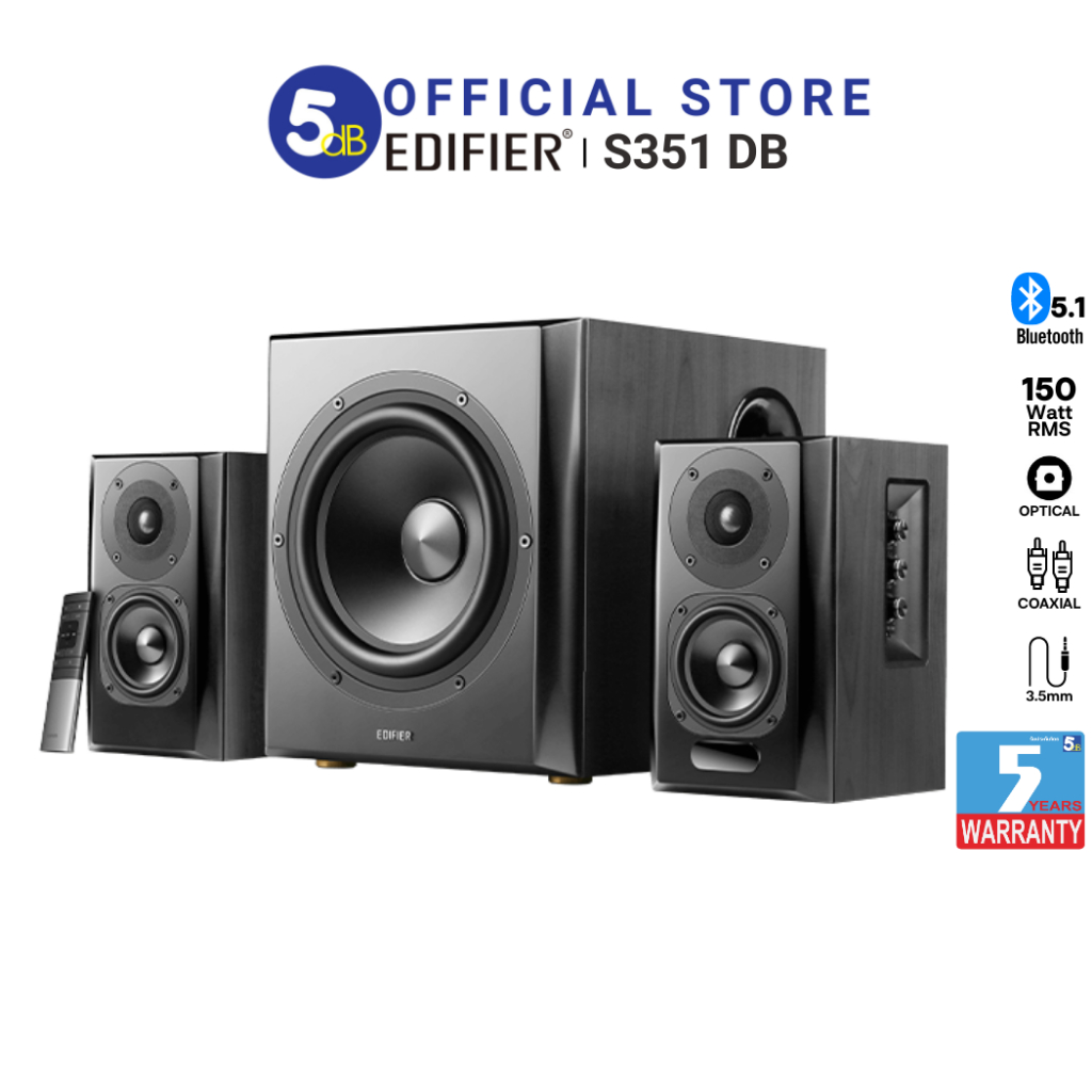 ลำโพง EDIFIER S351DB Bluetooth Speaker 2.1 ประกันศูนย์ไทย 5ปี | Shopee ...