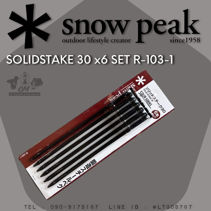 Snow Peak SOLIDSTAKE 30 x6 SET R-103-1 | Shopee Thailand