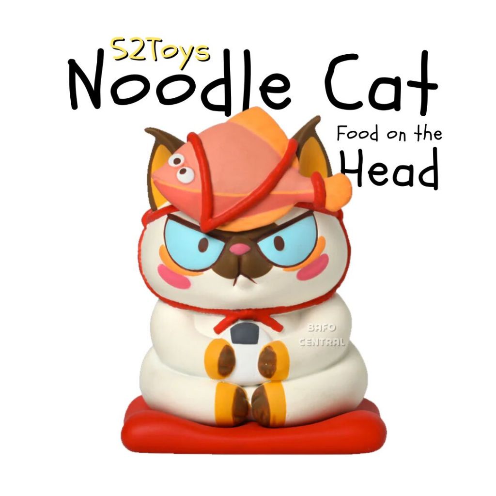 Live 20.00 ** 52Toys Noodle Cat Food On Head [พร้อมสุ่ม] กล่องสุ่ม ...