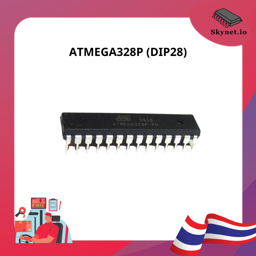 ATMEGA328P (DIP28) 8-BIT MICROCONTROLLER WITH 32KBYTES | Shopee Thailand