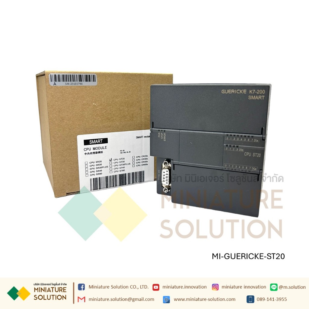 Guericke Semen K7 200 Smart Cpu Sr30plus S7 200 Smart Support Step 7 Micro Win Smart St20