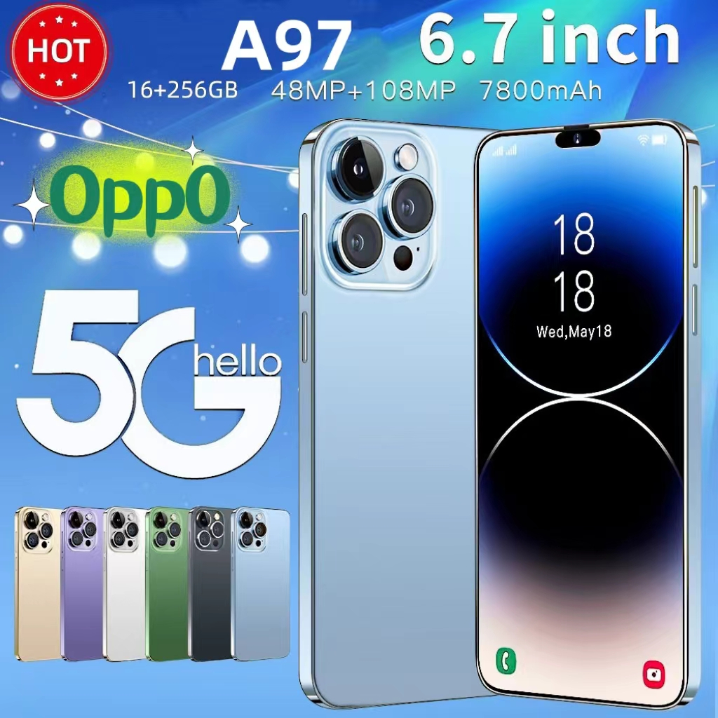OPP0 A97 5G สมาร์ทโฟนใหม่ล่าสุด โทรศัพท์มือถือ 6.7HD+ รองรับ 2 ซิมการ์ด แบตเตอรี่ขนาดใหญ่ 8GB ...