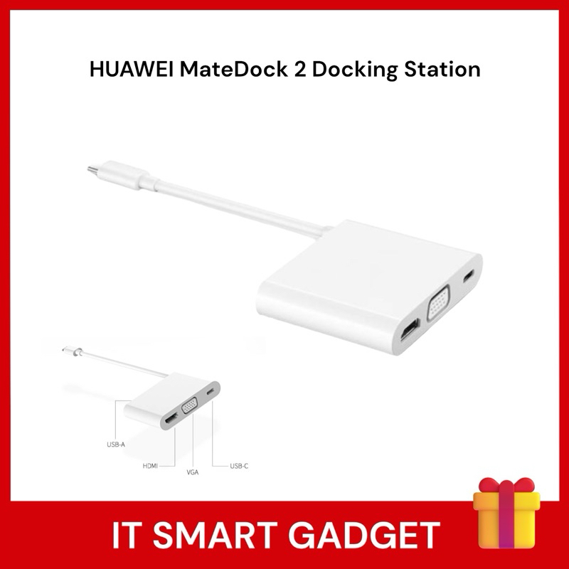 HUAWEI MateDock 2 Docking Station อุปกรณ์ต่อพ่วงคอมพิวเตอร์-มือถือ Type-C | Shopee Thailand
