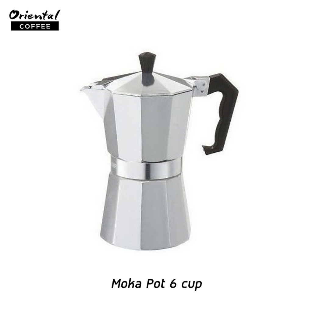 หม้อต้มกาแฟโมค่าพอท อลูมิเนียม 6คัพ Moka Pot | Shopee Thailand