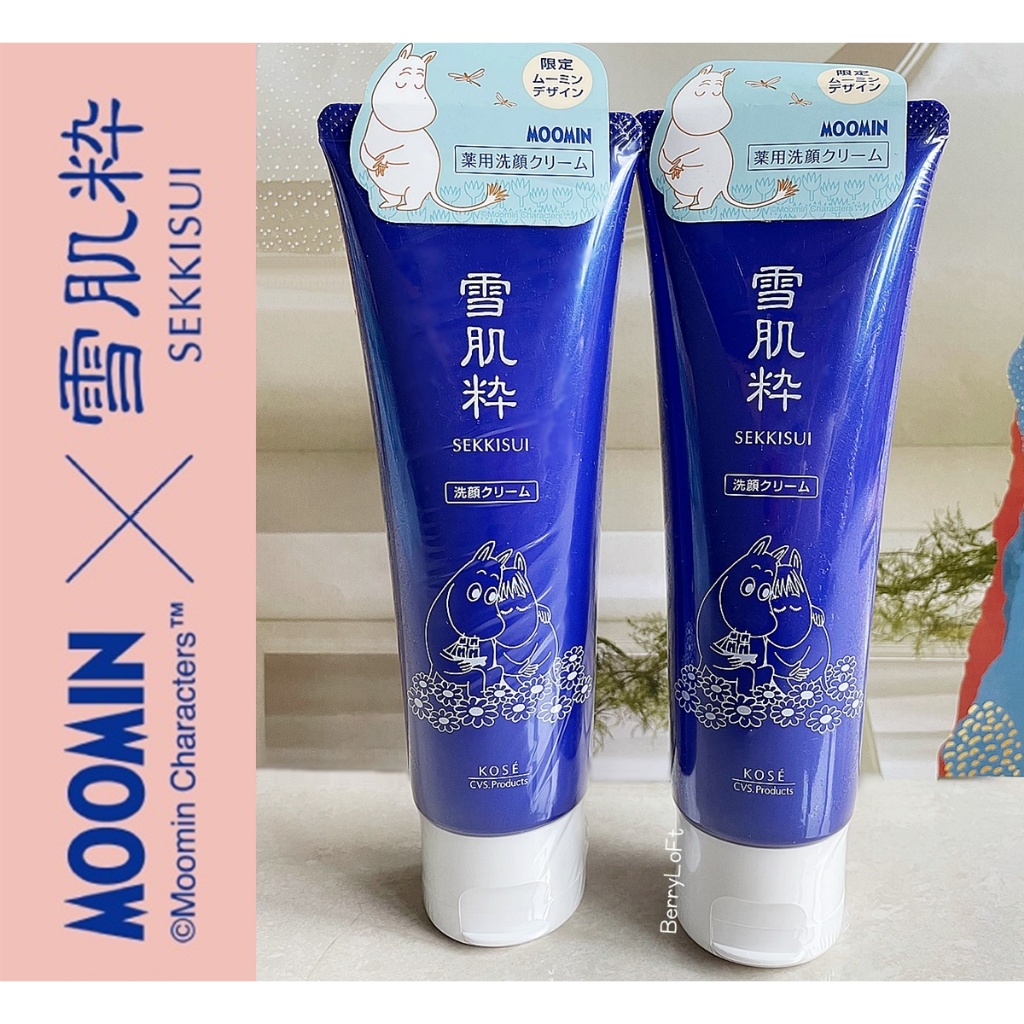 🌸 KOSE Sekkisui Clear Cream Wash 120 g. (MOOMIN Limited Edition) โฟม ...