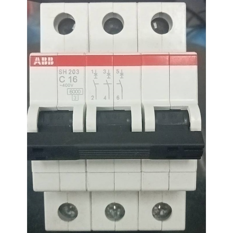 เบรกเกอร์ 3P 16A SH203-C16 "ABB" | Shopee Thailand