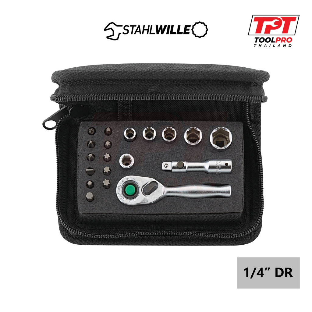 Stahlwille ชุดเครื่องมือ ลูกบล็อก 1/4", Socket Set, 40/16/3QR SCI ...