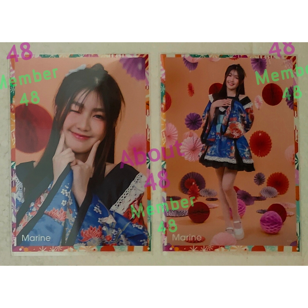 [ มารีน BNK48 ] (2) รูปปก รูปสุ่ม Matsuri Kibouteki Refrain สัญญานะ วันใหม่ Shoujotachi yo ...