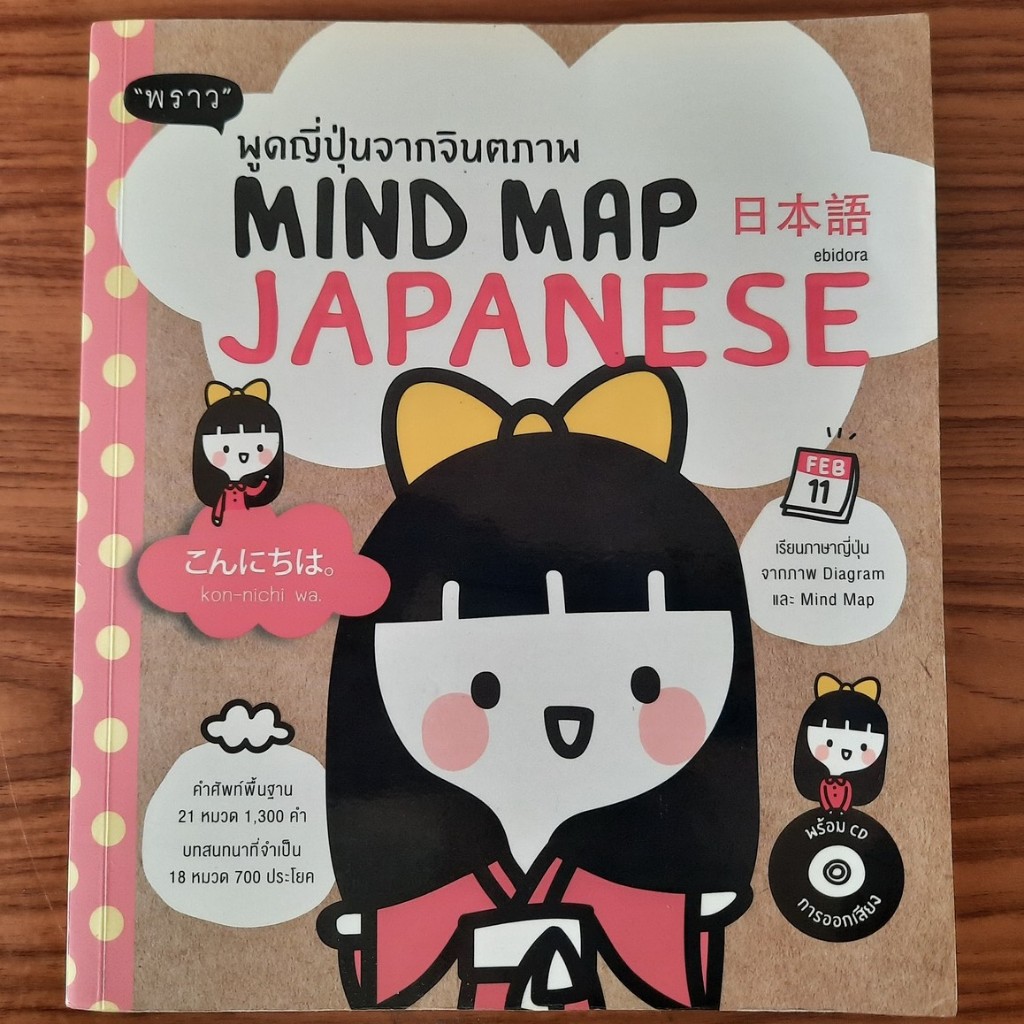 (มือสอง มีไฟล์เสียงให้) Mind Map Japanese พูดญี่ปุ่นจากจินตภาพ สอนภาษา ...