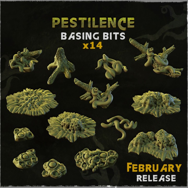Basing bits theme ของตกแต่งฐานโมเดล Wargame base, warhammer, bolt ...