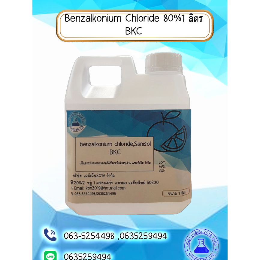 น้ำยาฆ่าเชื้อ (Sanisol RC 80%,BKC 80%,Benzalkonium chloride 80%) 1 ลิตร | Shopee Thailand