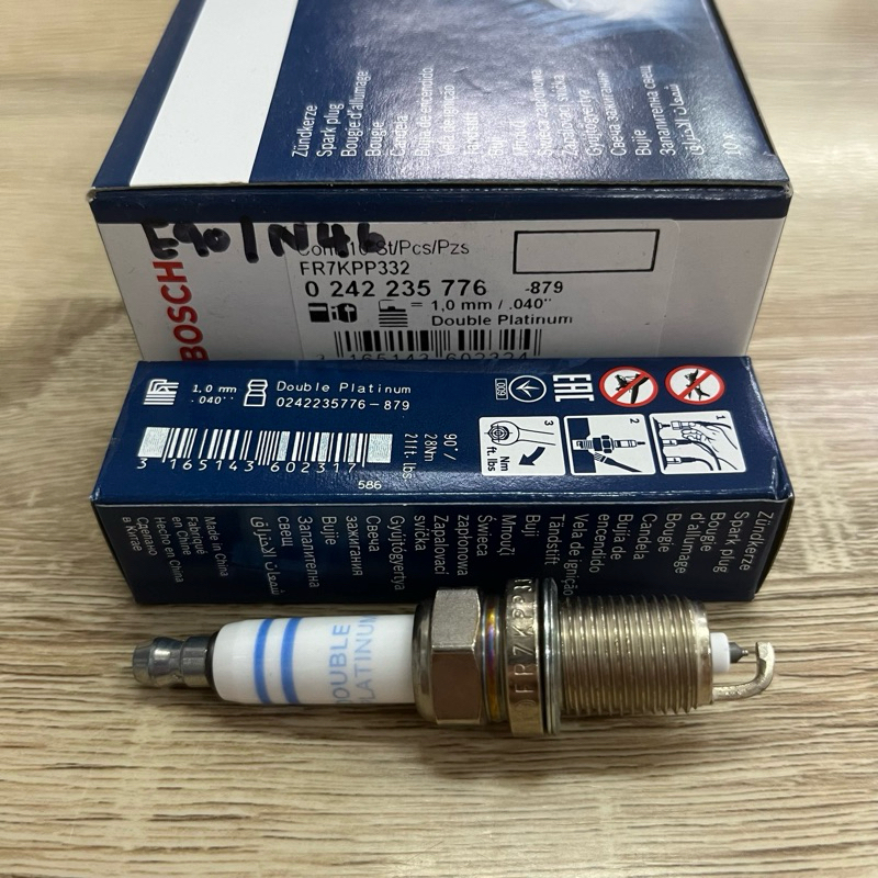 หัวเทียน BOSCH FR7KPP332 BMW E90, X1 E84 เครื่อง N46, N46N เบอร์อะไหล่ ...
