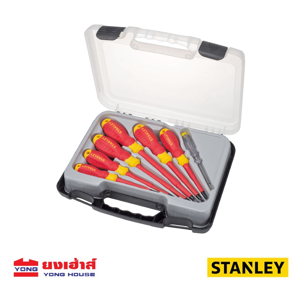 STANLEY ชุดไขควงหุ้มฉนวน 6 ชิ้น + ไขควงวัดไฟ VDE Screwdriver Set รุ่น ...