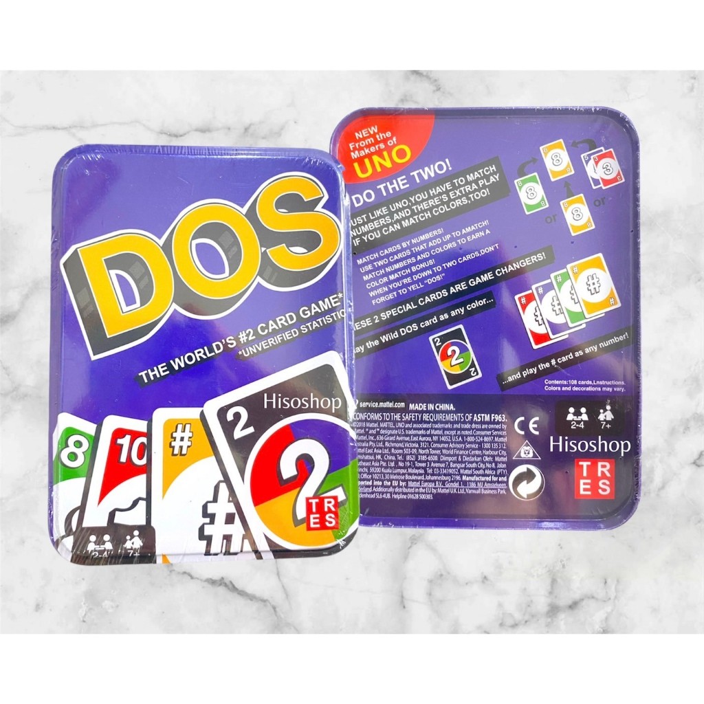 Uno Dos การ์ดเกมอูโน่แบบกล่องเหล็กแข็งแรง ทนทานกว่าเดิมแต่เล่นสนุก ...