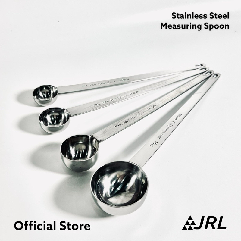JRL ช้อนตวง สแตนเลส ด้ามยาว 20 ซม ขนาด 5 10 15 30 ml | Shopee Thailand