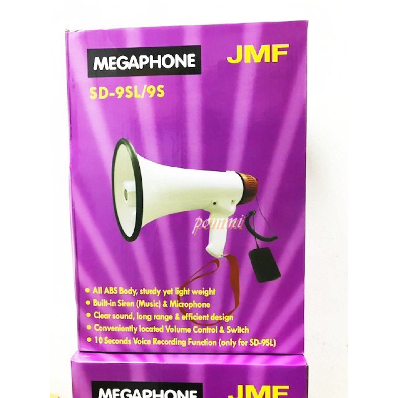 JMF โทรโข่ง MEGAPHONE รุ่น SD-9SL /9S (แถมไมค์+ถ่าน) | Shopee Thailand