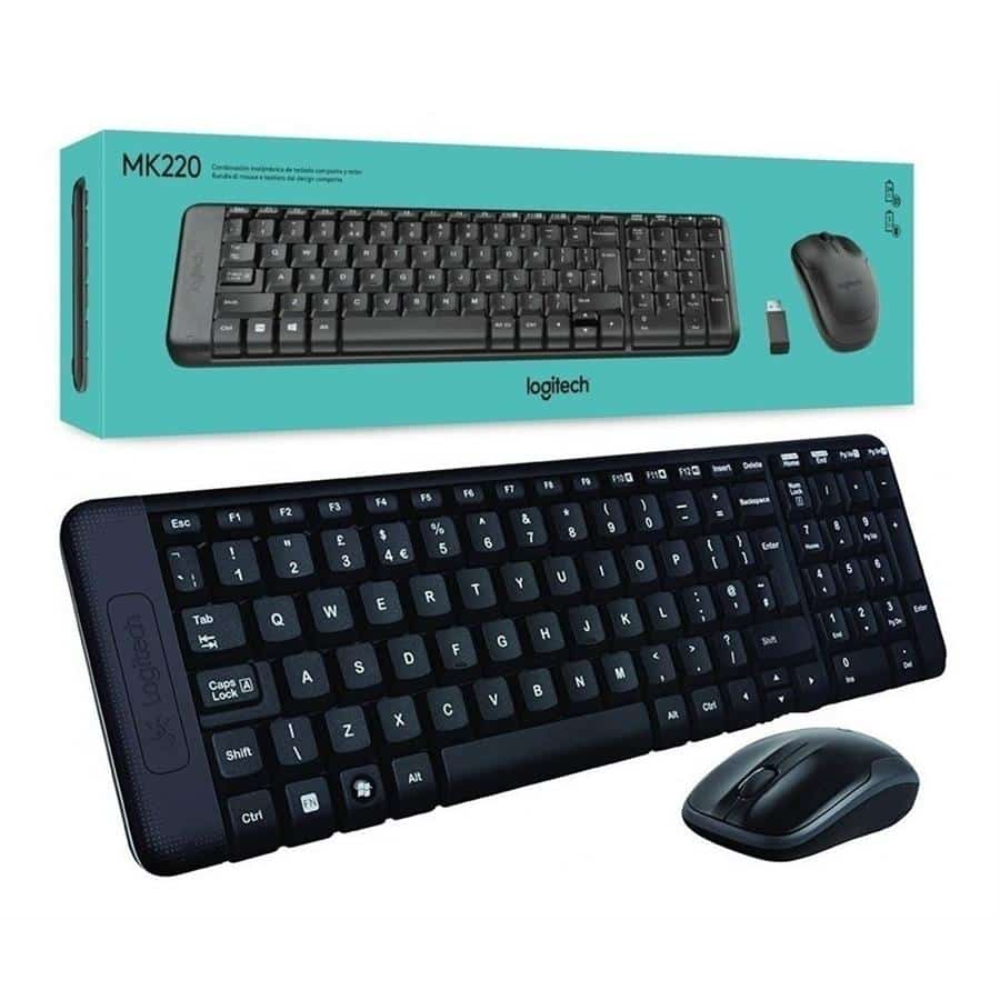 Logitech MK220 Wireless mouse & keyboard | Shopee Thailand