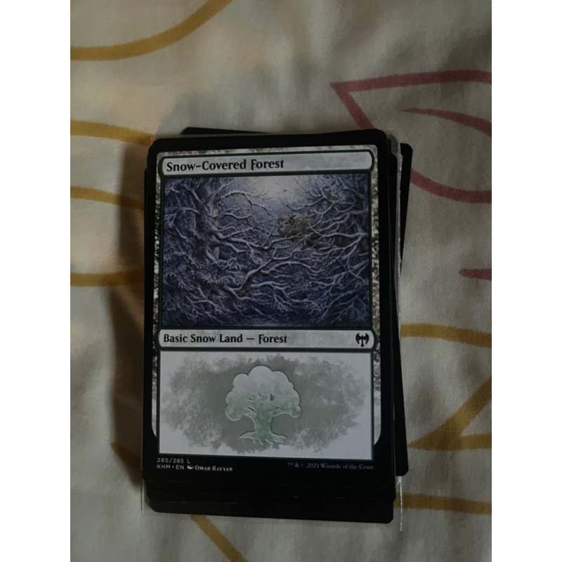 การ์ด MTG Snow-Covered Basic Land พิเศษ Magic the gathering รุ่น ...