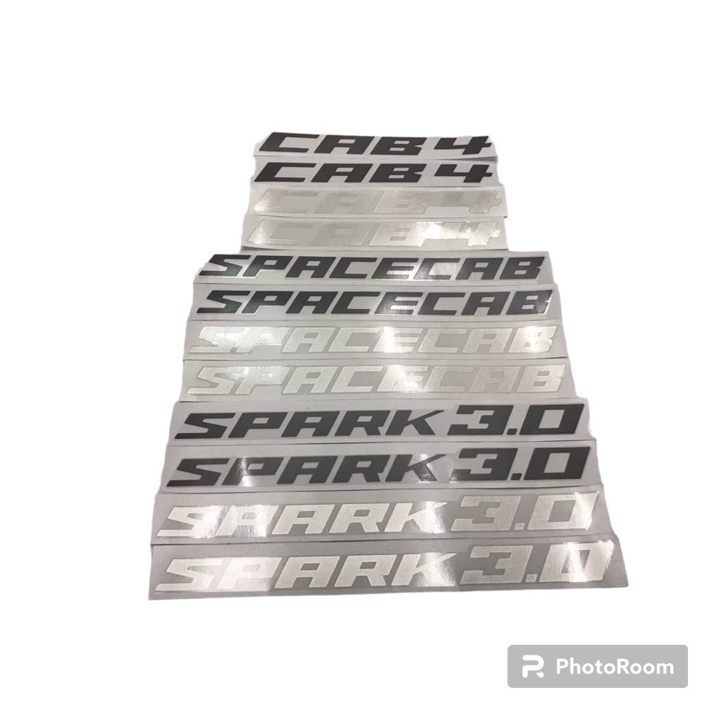 สติ๊กเกอร์ SPACECAB SPARK3.0 CAB4 ติดข้าง ประตูรถ ISUZU ALL NEW D-MAX ปี 2019 2020 อีซูซุ DMAX ...