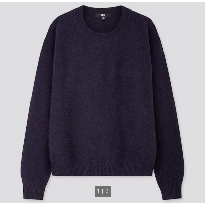 WE12 เสื้อสเวตเตอร์คอกลมขนแกะเกรดพรีเมี่ยม uniqlo | Shopee Thailand