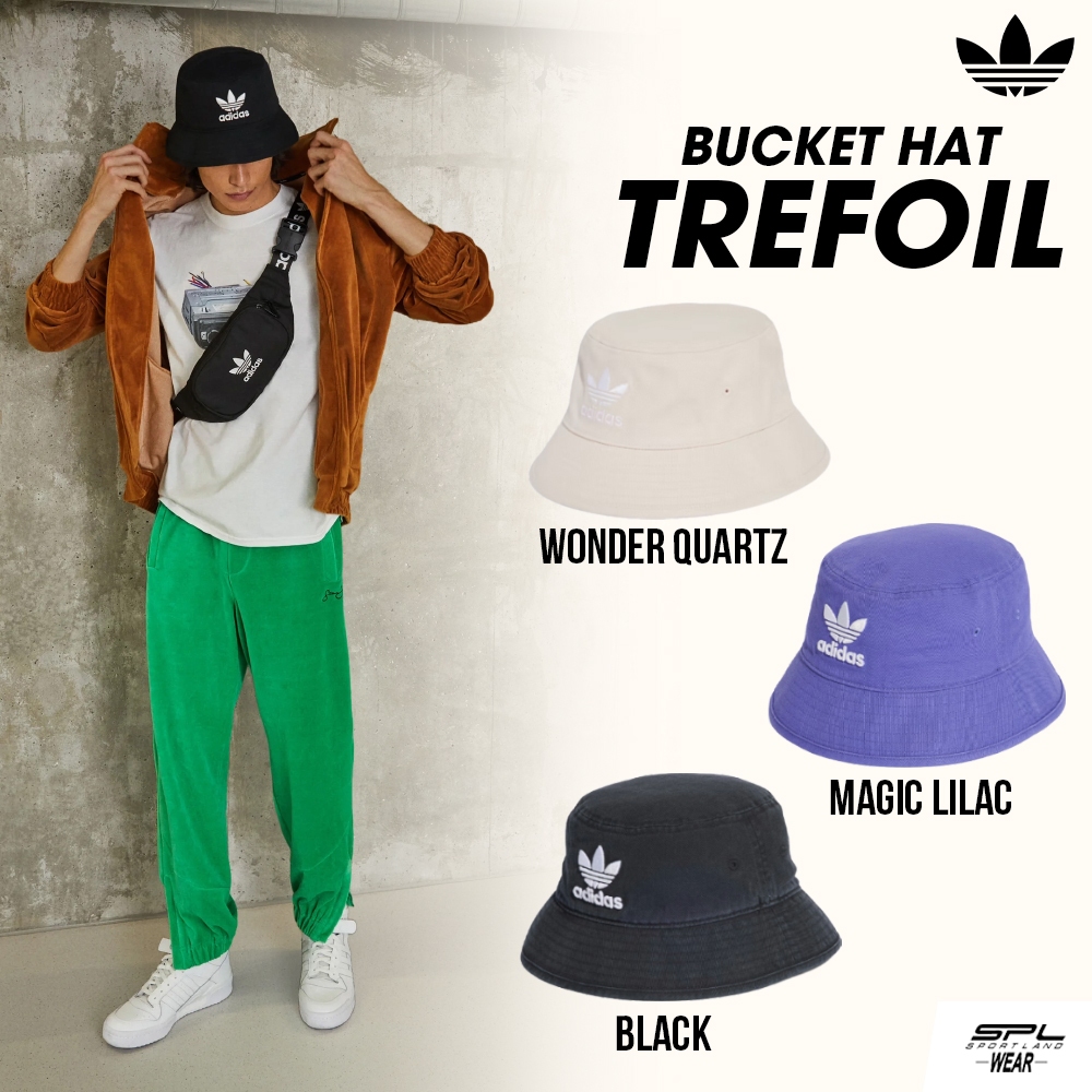 Adidas Collection อาดิดาส หมวกบักเก็ต หมวกปีกรอบ Adicolor Classic ...