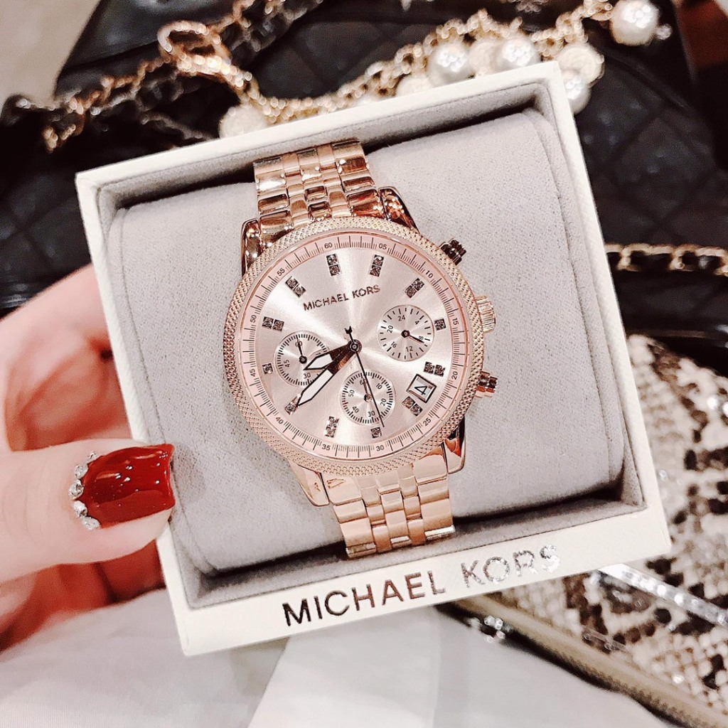 Michael Kors Women's Ritz Watch Quartz Mineral Crystal MK6077 38mm ...