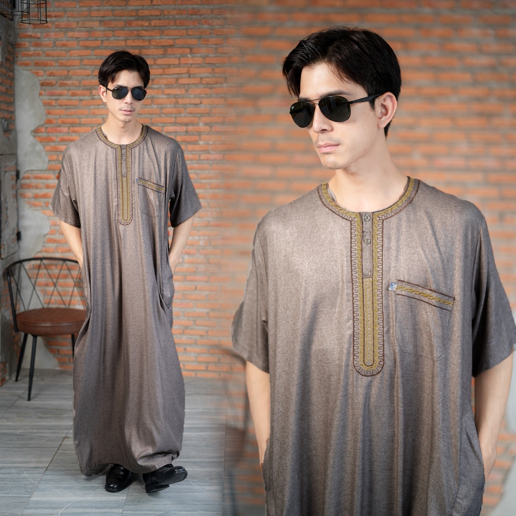 โต๊ปแขนสั้น แบรนด์อีกาฟ โต๊ปผู้ชาย แฟชั่น มุสลิม AE58วาริสมุสลิม ...