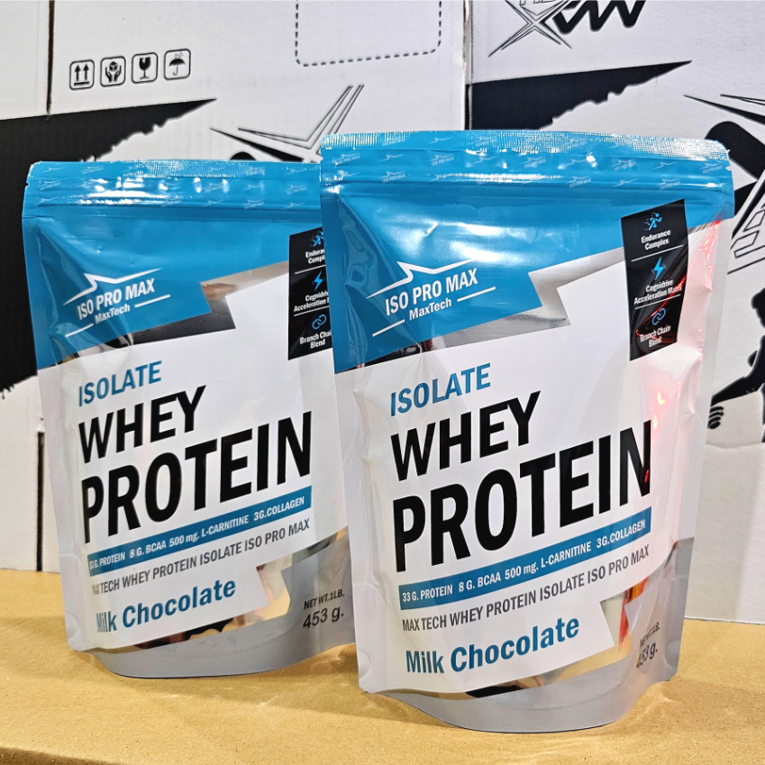 เวย์โปรตีนพรีเมี่ยม isolate1lb. 2ถุง. Whey Protein isolate ISO PRO MAX ...
