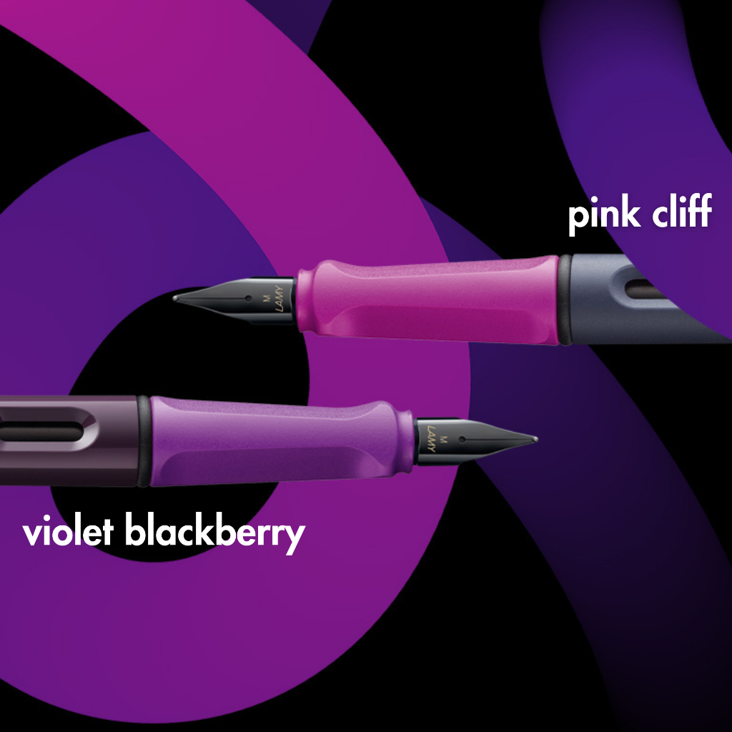ปากกา Lamy Safari Pink Cliff & Violet Blackberry Special Editions ...