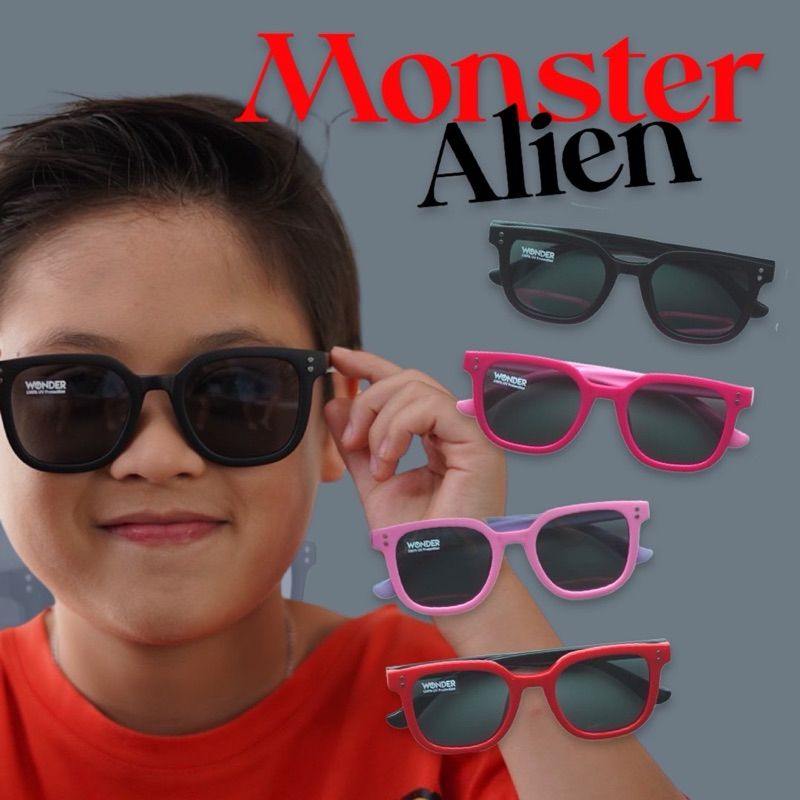แว่นกันแดดสำหรับเด็กโตจาก Wonderkid รุ่น Kids Monster (5-12 ขวบ ...