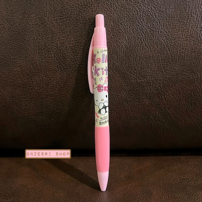 ดินสอกด Hello Kitty Check สีครีมชมพู จาก Sanrio Japan | Shopee Thailand