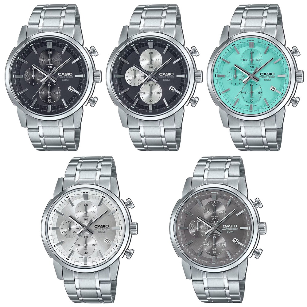 Casio Standard นาฬิกาข้อมือผู้ชาย สายสเตนเลส รุ่น Mtp E510d Mtp E510d 8a Mtp E510d 7a Mtp E510d