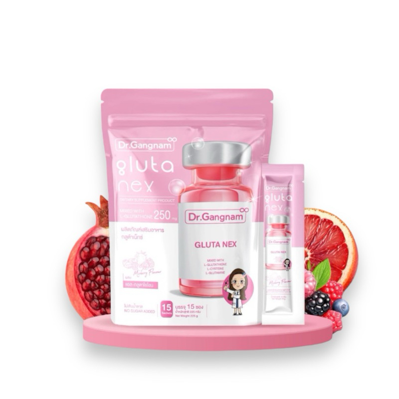 Gluta nex กลูต้าเน็ก Dr.Gangnam ดร.กังนัม กลูต้าสูตรเข้มข้น บรรจุ15ซอง ...