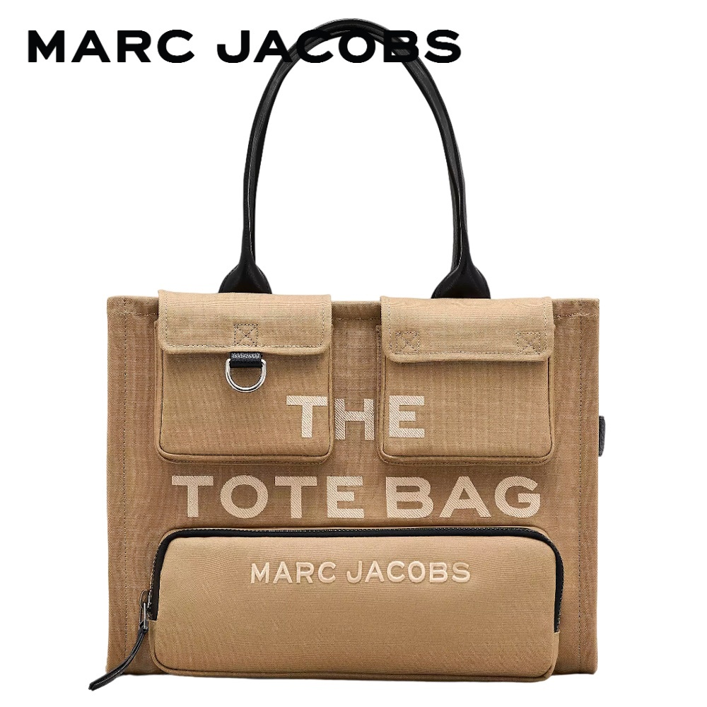 MARC JACOBS THE CARGO CANVAS LARGE TOTE BAG SP24 2S4HTT005H03 กระเป๋าโท ...